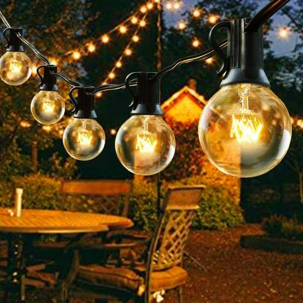Outdoor Lights Festoon Garden Party String Lights G40 25FT Connectable ... Outdoor Lights Festoon Garden Party String Lights G40 25FT Connectable ...